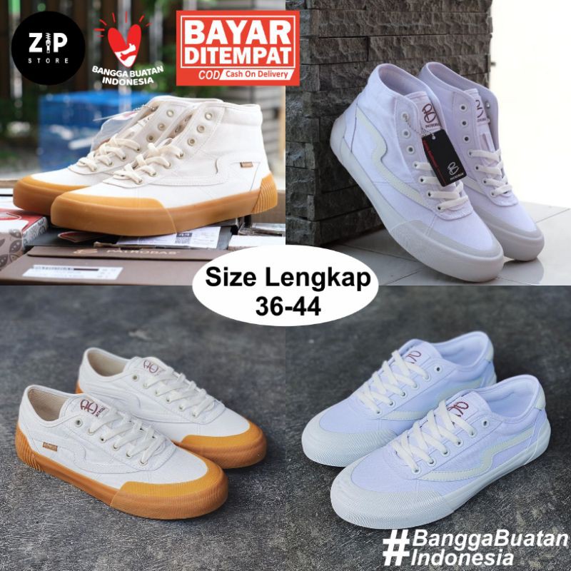 Jual SEPATU PATROBAS IVAN TRIPLE WHITE PATROBAS EQUIP WHITE GUM LOW ...