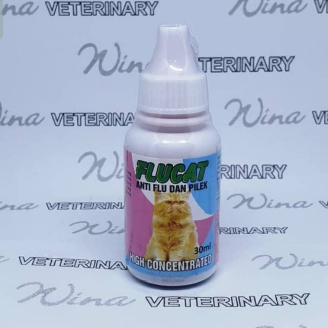 Jual FLUCAT 30 ML Obat Flu Pilek Kucing FLU CAT 100% ORIGINAL PABRIK ...