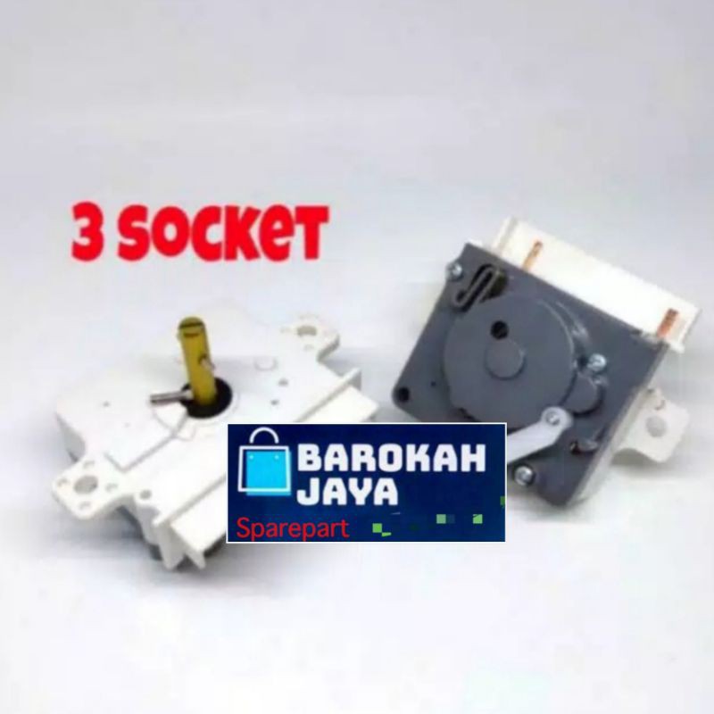 Jual Timer 3 SOCKET Model Mesin Cuci SANYO - Switch Putaran 3 Scun ...