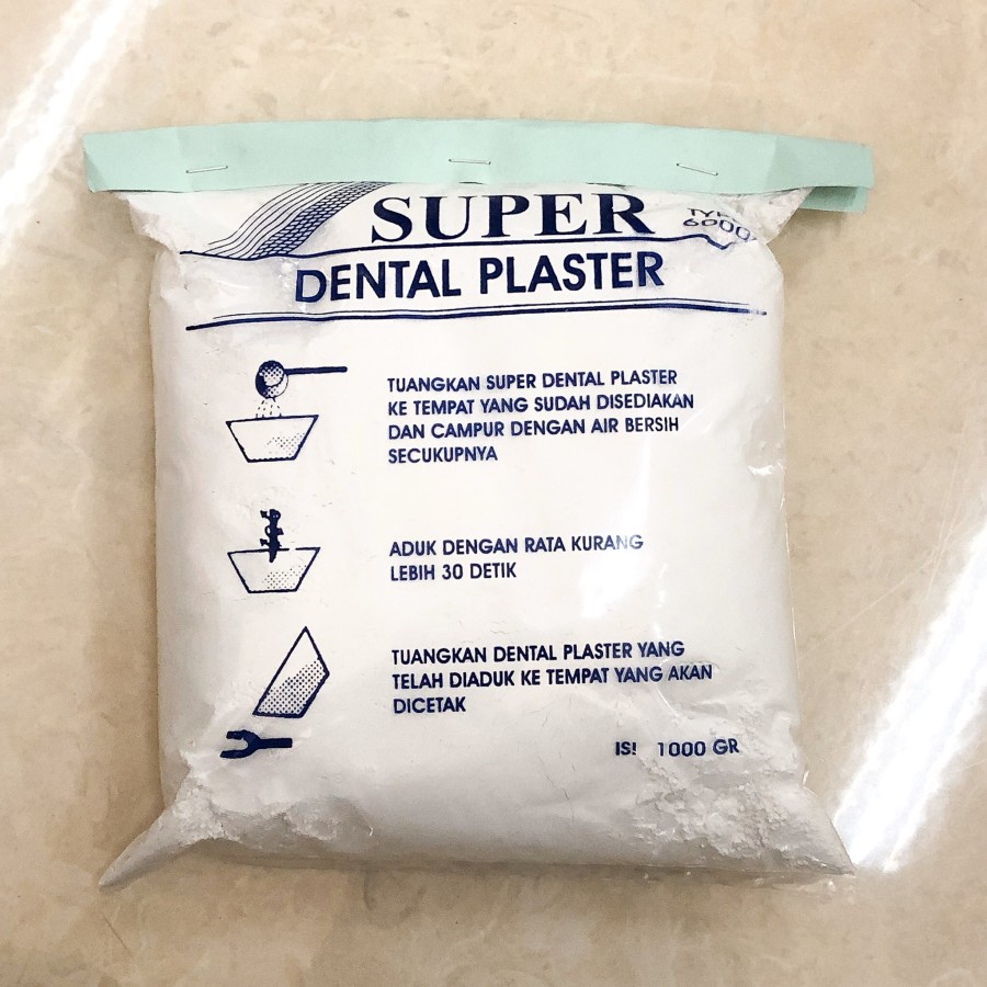 Jual Super Gips | Gips Putih 1 kg | Shopee Indonesia