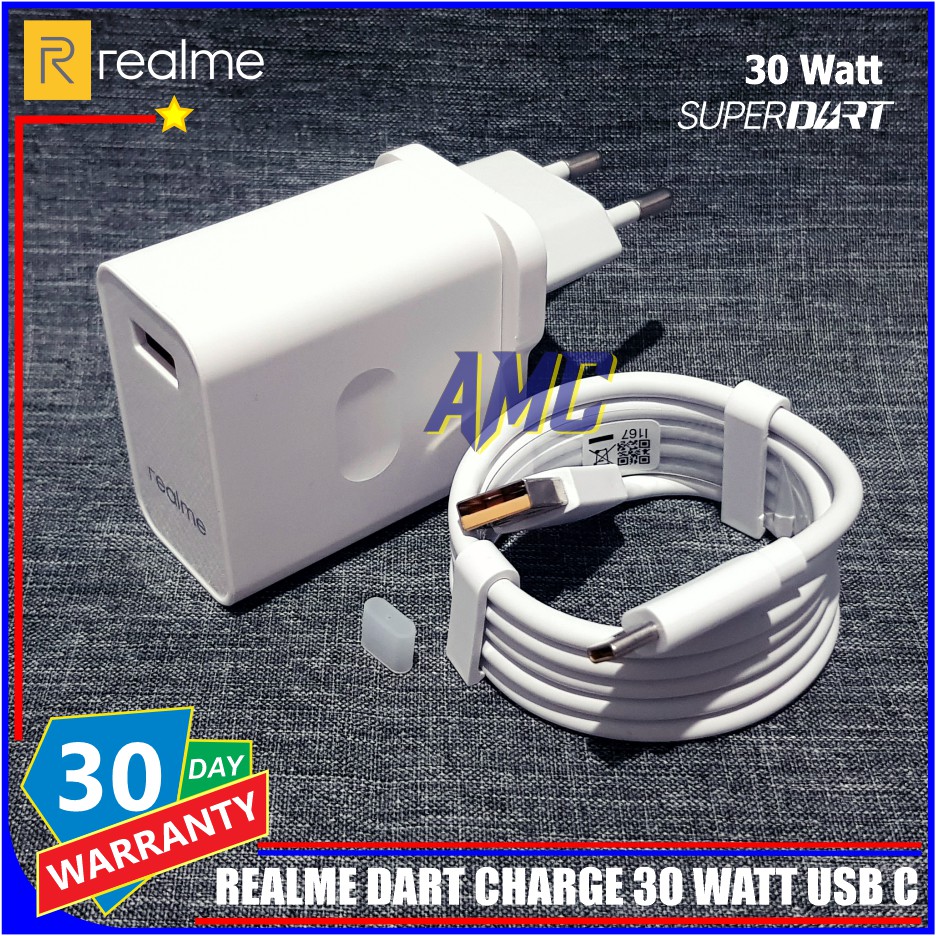 Jual Charger Realme 8 Dart Charge 30 Watt ORIGINAL 100% Super VOOC Type ...