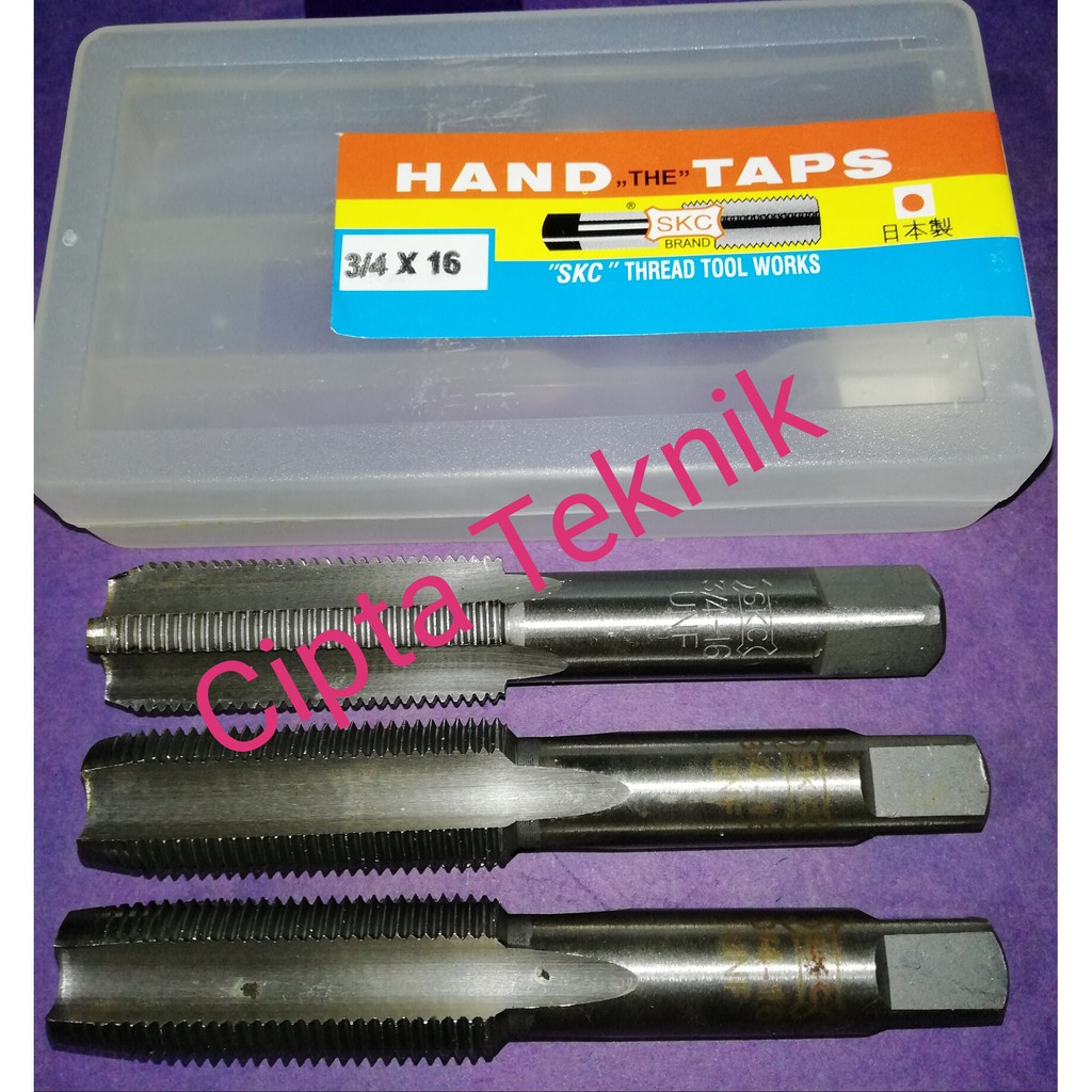 Jual Hand Tap SKC 3/4 inchi x 16 UNF HandTap 3/4inchix16 UNF Tap Ulir ...