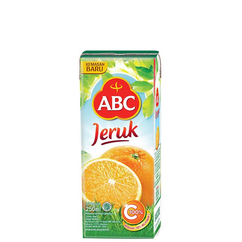 Jual ABC Orange Juice 250 mL | Shopee Indonesia