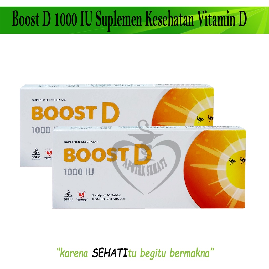 Jual Boost D 1000 IU Suplemen Kesehatan Memenuhi Kebutuhan Vitamin D ...