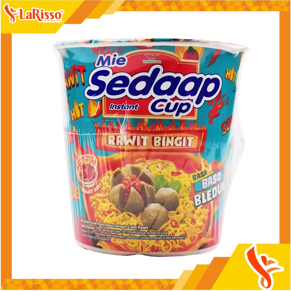 Jual MIE SEDAAP CUP RAWIT BINGIT RASA BASO BLEDUG 77GR | Shopee Indonesia