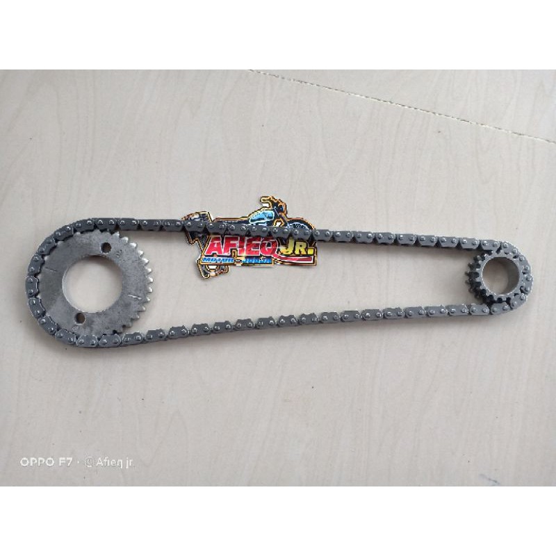 Jual rantai kamprat 4 lapis 104L dan gir timing untuk Diablo model crf ...