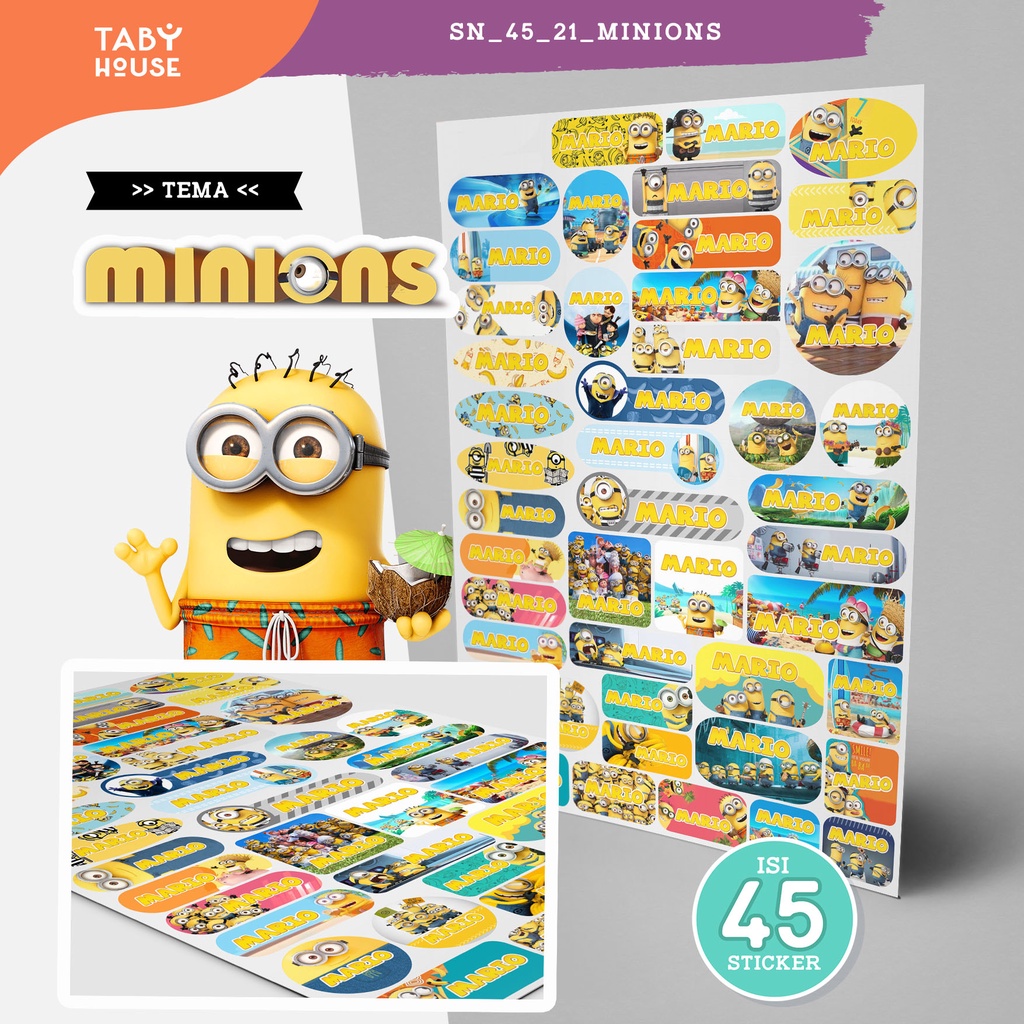 Jual Sticker nama Animasi movie - 45 pcs (BIG HERO 6, HOW TO TRAIN ...