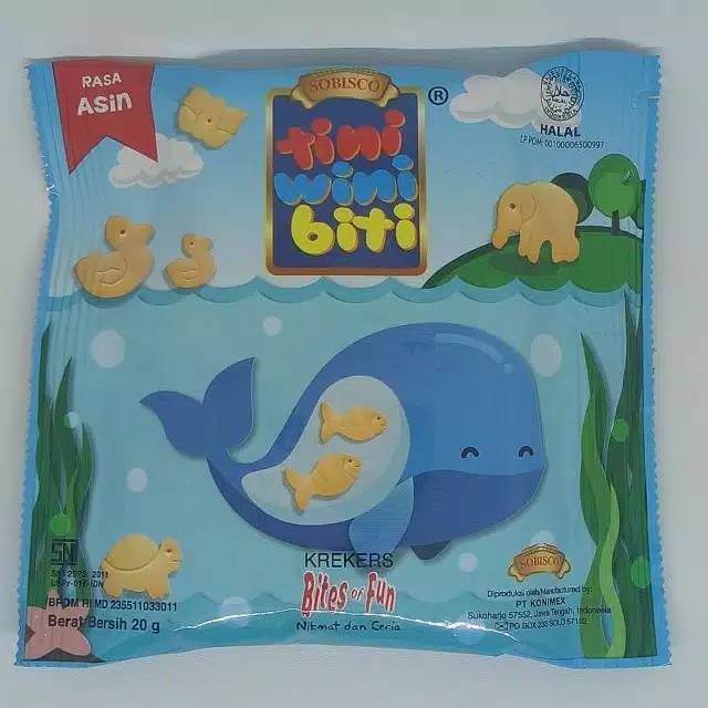 Jual Tini Wini Biti biskuit anak Asin 20 g - biskuit bentuk binatang ...