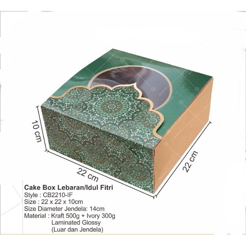 Jual box kue bolu - box kue lebaran - box hampers - box cake - box ...