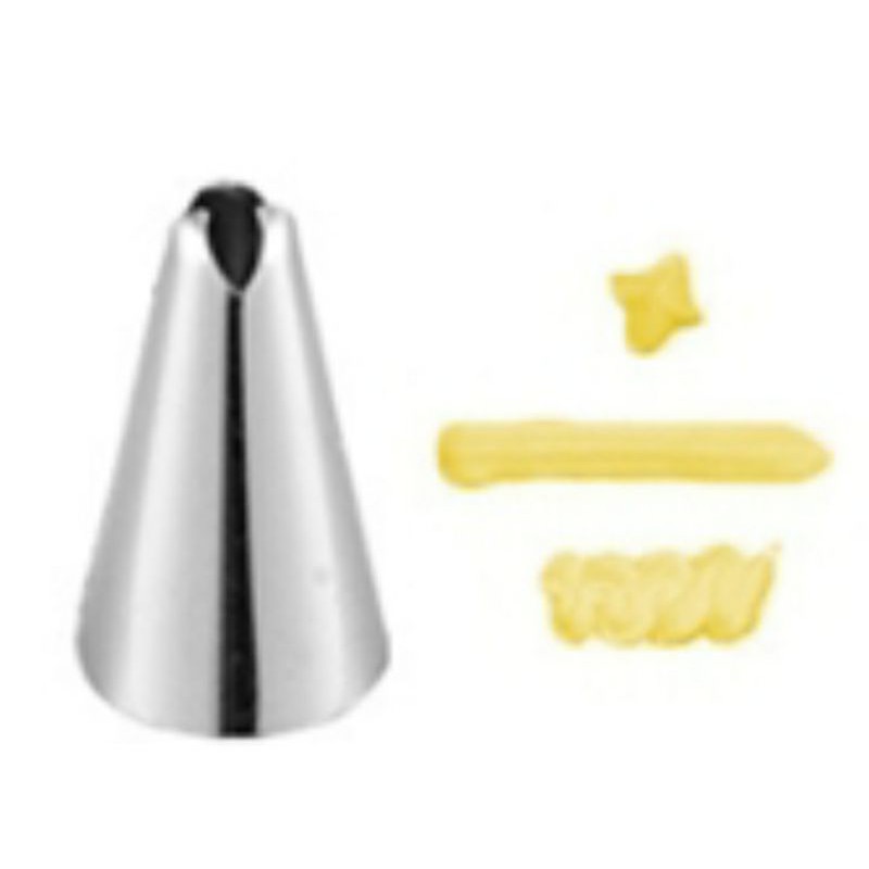 Jual Spuit Bintang Kue Churros Ujung Piping Bag Plastik Segitiga ...