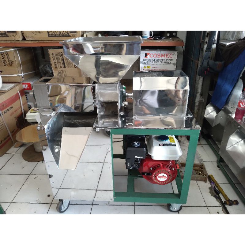 Jual Mesin Peras Santan 22 Stainless Body Only + Engine Penggerak Gx200 ...