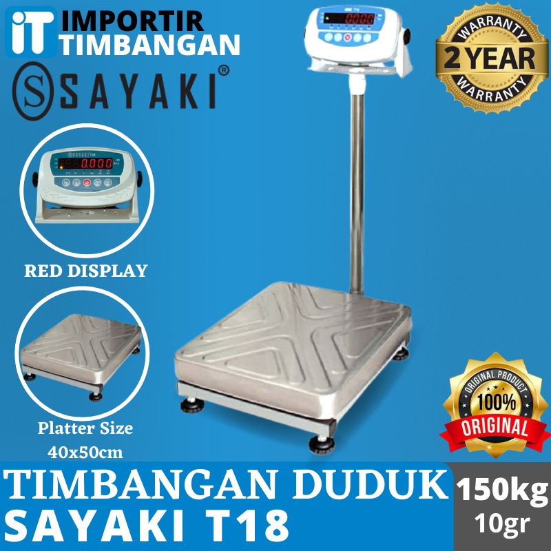 Jual TIMBANGAN DUDUK DIGITAL LANTAI SAYAKI T18 DIGITAL/ EKPEDISI/BARANG/TIMBANGAN SERBAGUNA ...