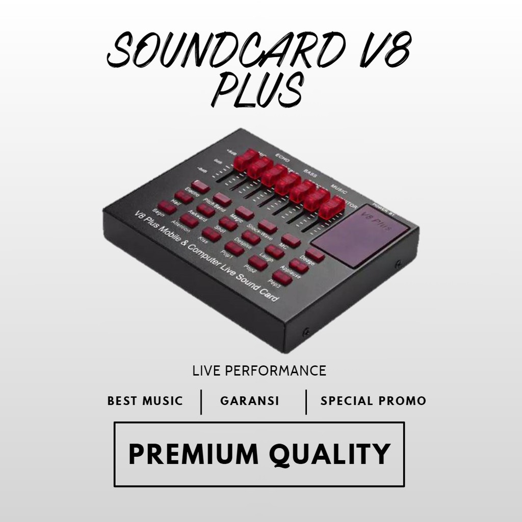 Jual SOUNDCARD V8 PLUS ORIGINAL DAN CONVERTER SOUNDCARD V8 PLUS ...