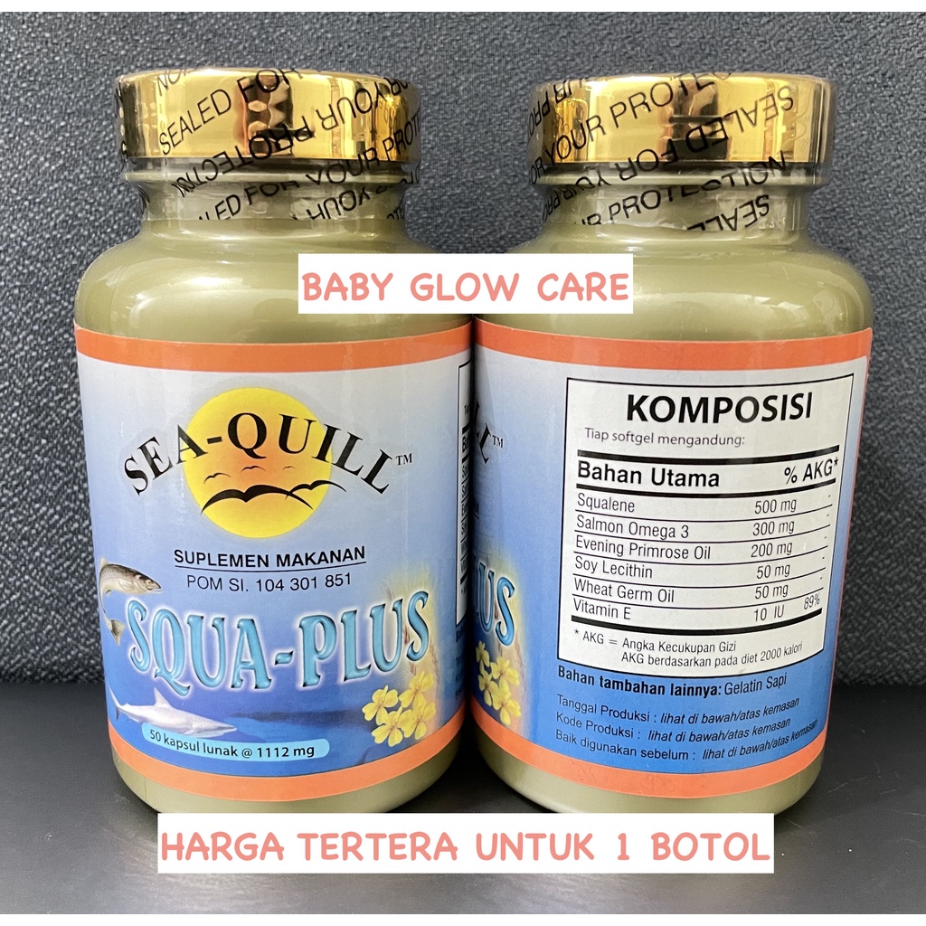 Jual SEA QUILL SQUA PLUS ISI 50 KAPSUL LUNAK SEAQUILL SQUAPLUS MINYAK ...
