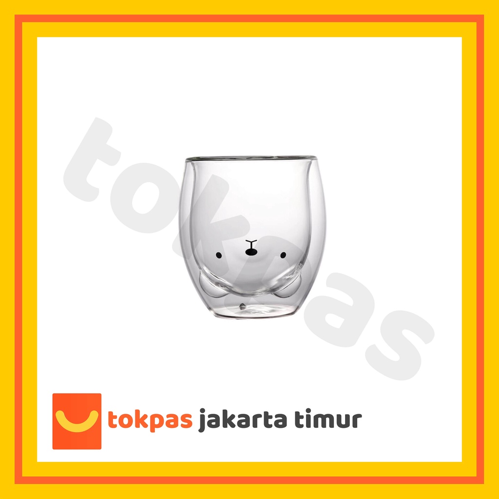Jual Gelas Unik Karakter Lucu Tahan Panas Inverted Picture Double Wall ...
