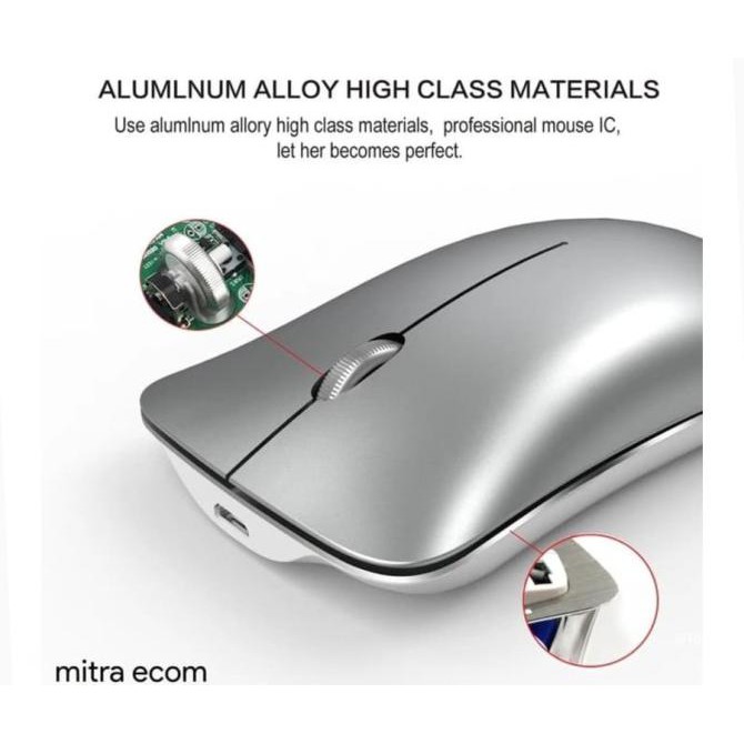 Jual Inphic Mouse Wireless Rechargeable Usb Power Saving Inphic P-M9 ...