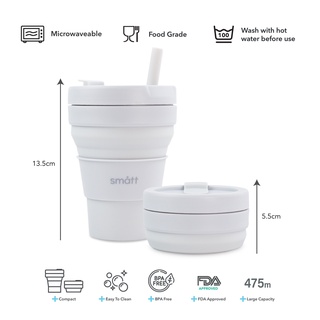 Jual Smatt Foldable Cup - Gelas Kopi Portable Gelas Lipat Silikon ...