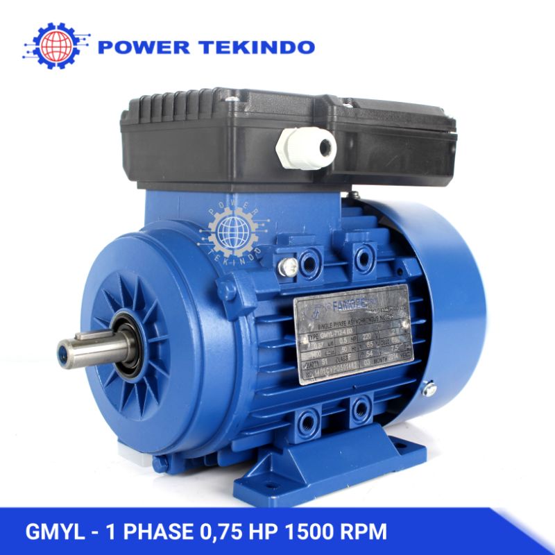 Jual Famoze Pro Dinamo 1 Phase 0,75 HP 1400 RPM Elektro Motor GMYL 0,75 PK 3/4 HP | Shopee Indonesia