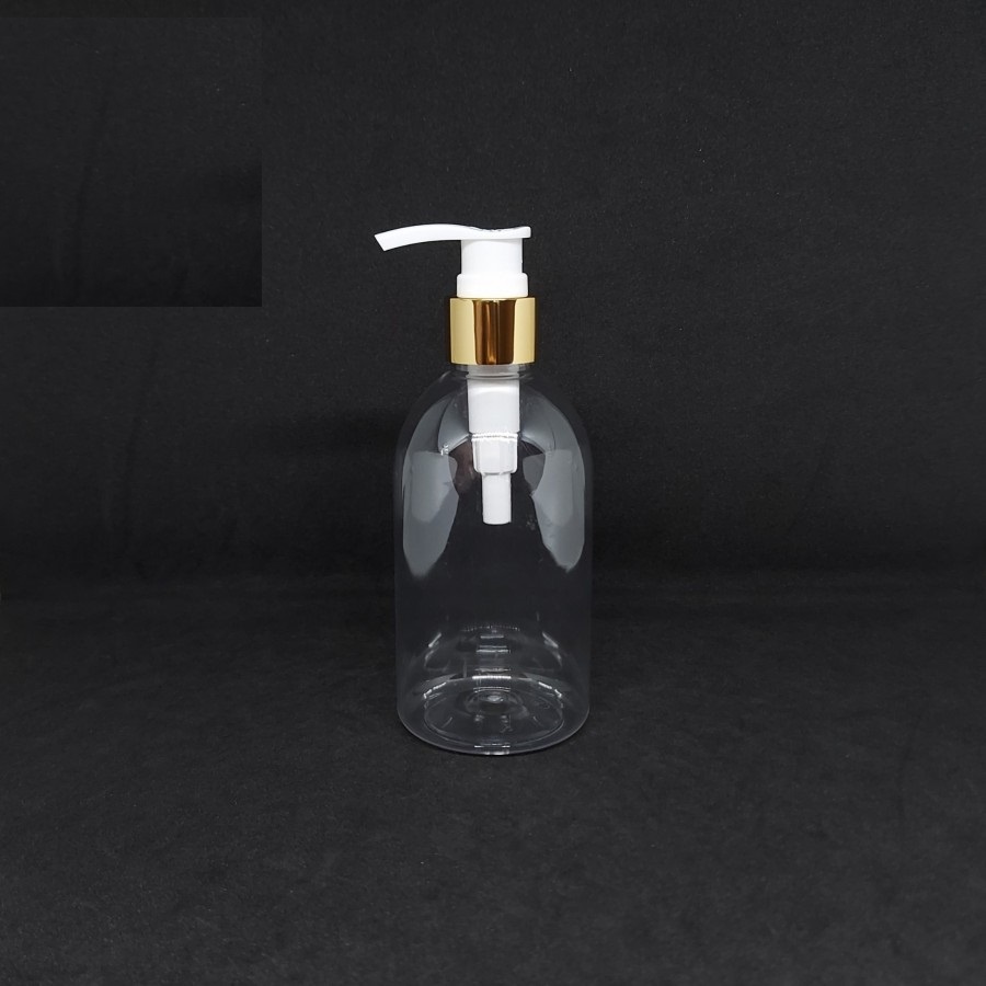 Jual BOTOL 250ML PUMP GOLD / BOTOL PLASTIK 250ML OVAL BENING / BOTOL ISI ULANG SABUN SHAMPOO ...