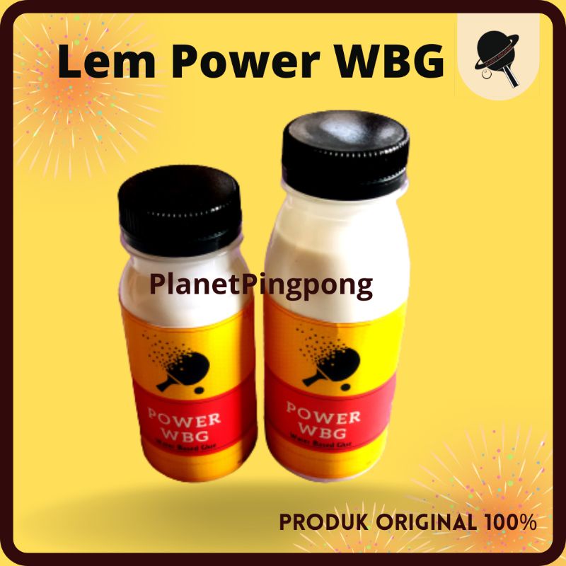 Jual WBG Lem Power Water Based Glue karet bet pingpong tenis meja ...