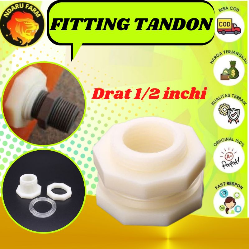Jual Mur Tandon 1/2" Ring Toren Tandon Ring drat 1/2" NDARUFRAM ...