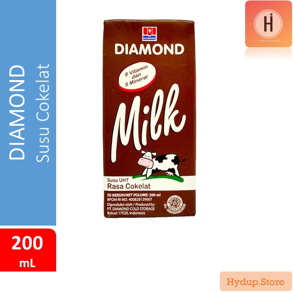 Jual Diamond UHT Susu Rasa Cokelat Kemasan 200 mL | Shopee Indonesia