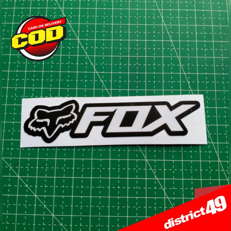 Jual Stiker Print and Cut laminasi tahan air - Sticker FOX - Stiker ...