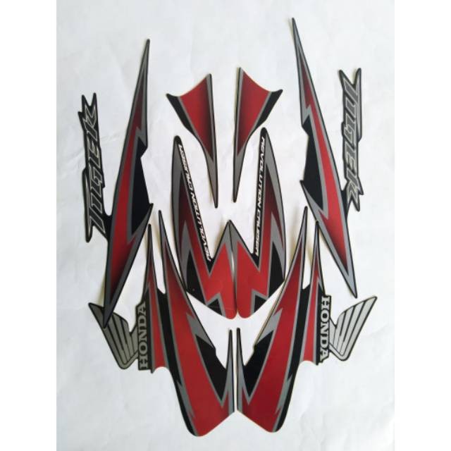 Jual Stiker striping Honda Tiger Revo 2012 hitam | Shopee Indonesia