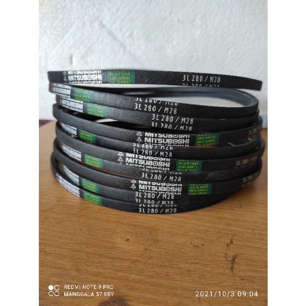 Jual van belt vanbelt vbelt fan belt tali kipas mesin cuci M28 M 28 mitsuboshi original | Shopee ...