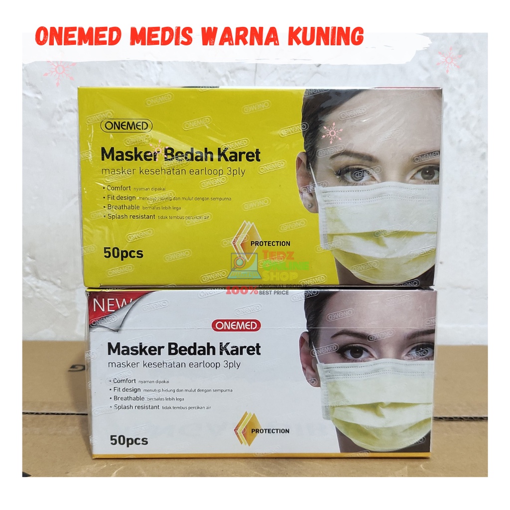 Jual Masker Onemed Isi 50 3ply | Shopee Indonesia