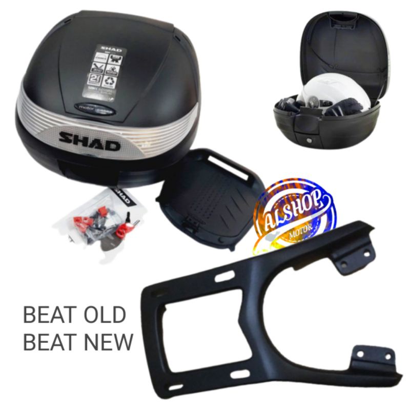 Jual PAKETAN BOX SHAD SH29 DAN BREKET BOX HONDA BEAT NEW FI BEAT OLD ORIGINAL | Shopee Indonesia
