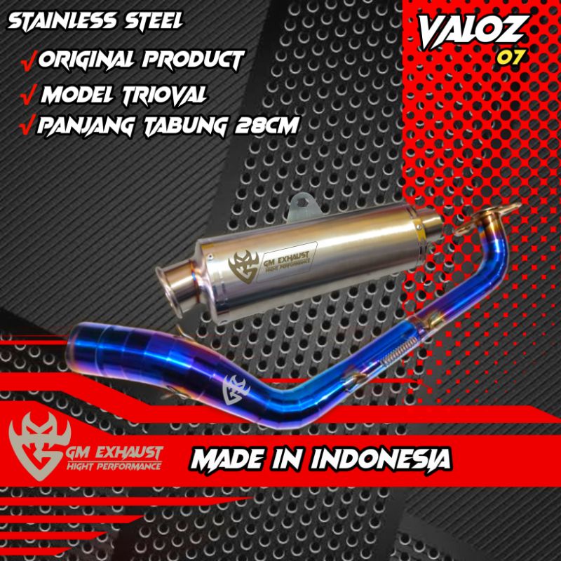 Jual Knalpot Racing FullSet VARIO NMAX AEROX PCX ADV BEAT Original GM ...