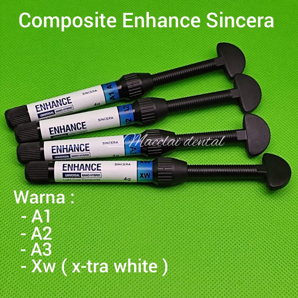 Jual DENTAL KOMPOSIT COMPOSITE COMPOSIT TAMBALAN BEHEL VENEER GIGI SINCERA DX UNIVERSAL A1 A2 A3 ...
