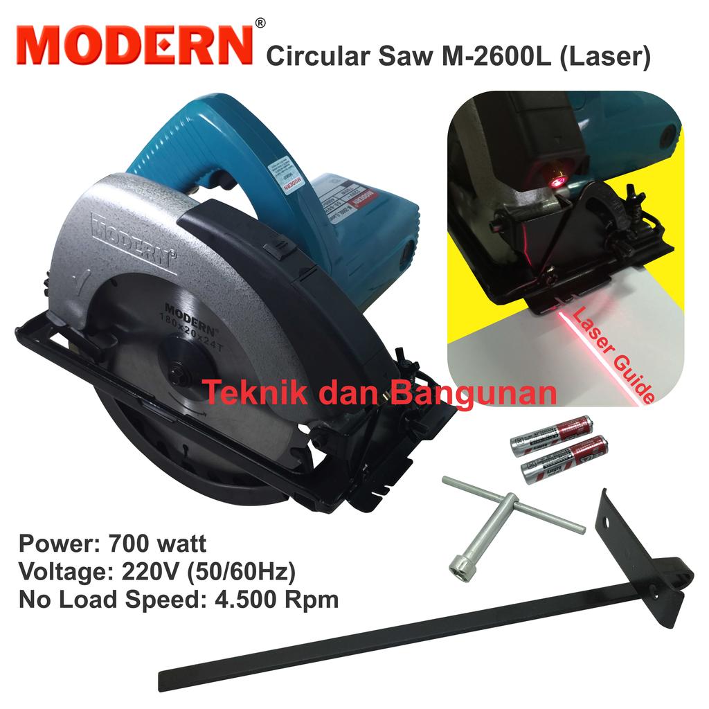 Jual Circular Saw Modern M-2600L (180mm / 7") | Shopee Indonesia