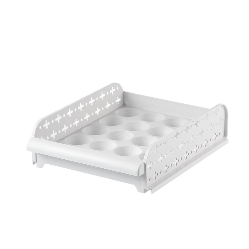 Jual (BOW) Rak Tempat Penyimpanan Telur Rak Telur Plastik Box Susun ...