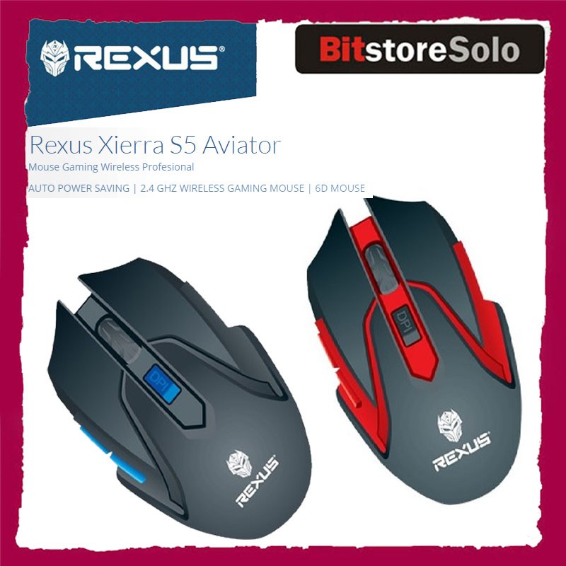 Jual Mouse Rexus S5 Wireless RXM-S5 aviator | Shopee Indonesia