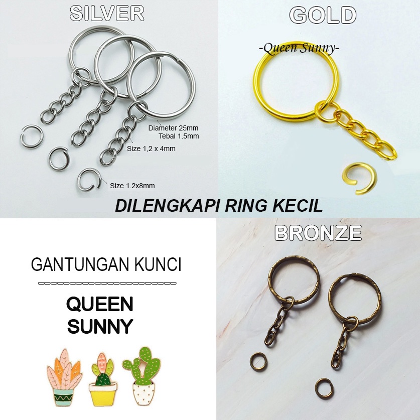 Jual Gantungan Kunci Rantai Metal Keychain Souvenir Ring BHN22 | Shopee ...