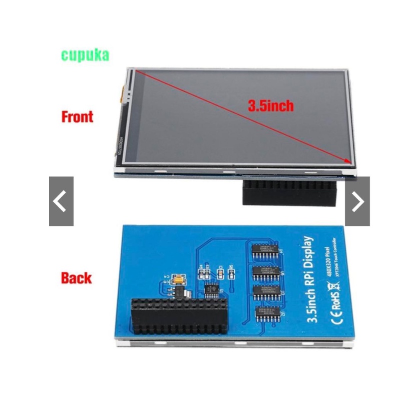 Jual LCD Touchscreen 3.5 inch + Casing Raspberry Pi 3b 3b+ Layar ...