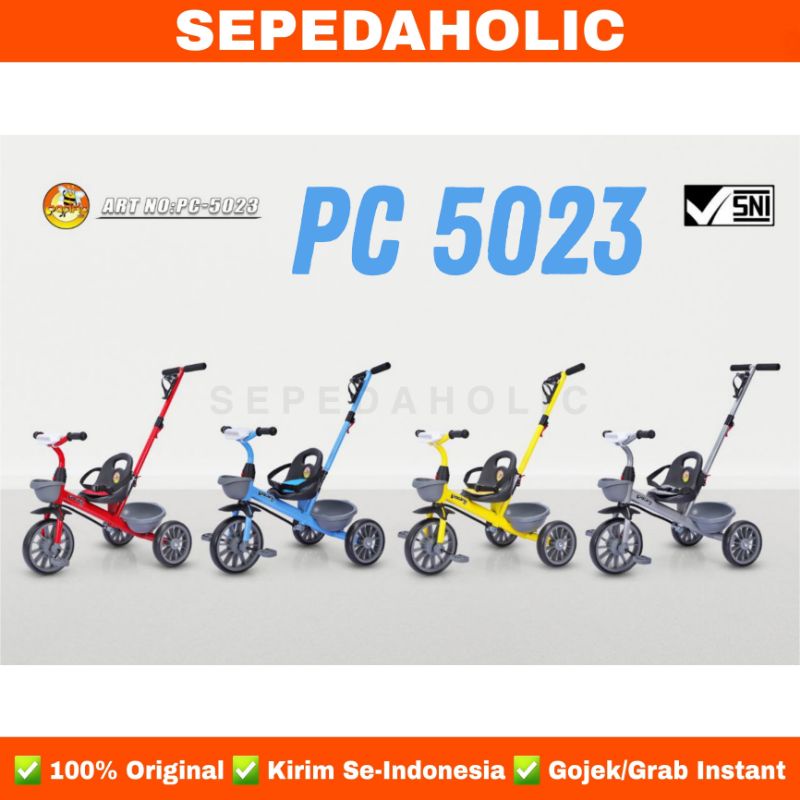 Jual Sepeda Roda Tiga 3 PACIFIC PC 5023 Stir Musik Lampu Tricycle Anak | Shopee Indonesia
