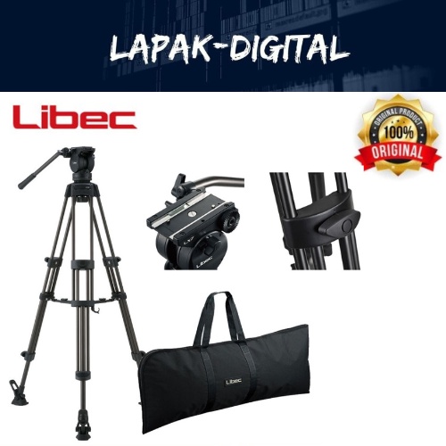 Jual Libec LX7 Tripod With Pan and Tilt Fluid Head and Floor Spreader | Shopee Indonesia