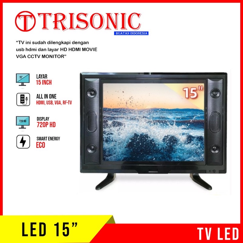 Jual TV LED Trisonic 15 inch digital | Shopee Indonesia
