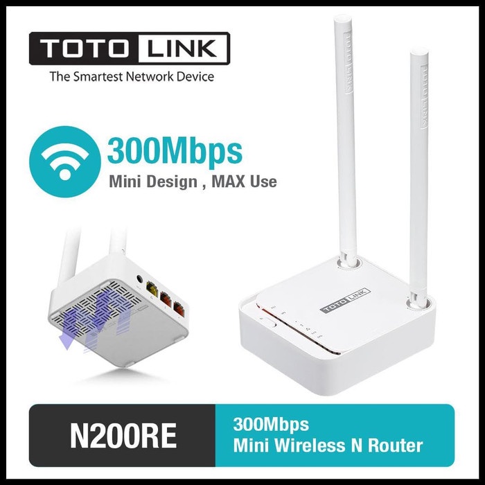 Jual TOTOLINK N200RE V4 - Router Wireless N Mini 300 Mbps | Shopee Indonesia