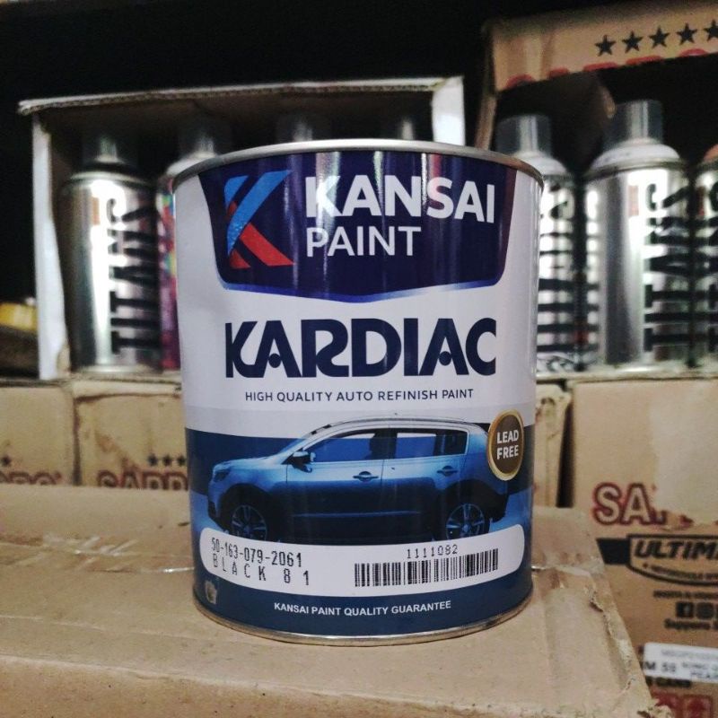 Jual Cat Kardiac Black 81 Kansai Paint | Shopee Indonesia