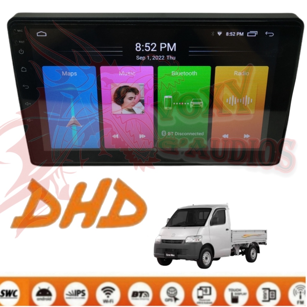 Jual Head unit Android DHD Daihatsu Granmax Gran Max Luxio 9 inch pnp ...