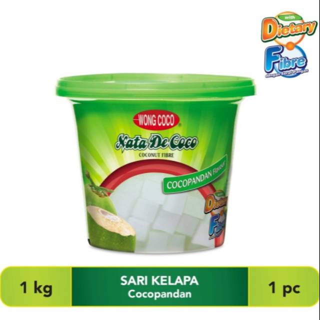 Jual WONG COCO NATA DE COCO SARI KELAPA | Shopee Indonesia