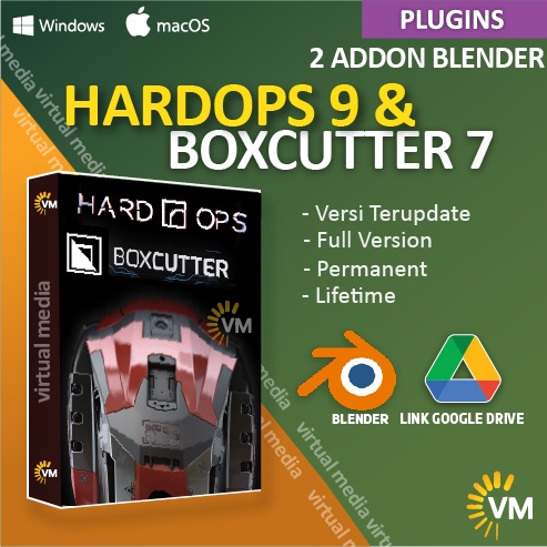 Jual ADDON HARDOPS 9 BOX CUTTER 7 PLUGIN BLENDER 3D HOPS MAC WINDOWS ...