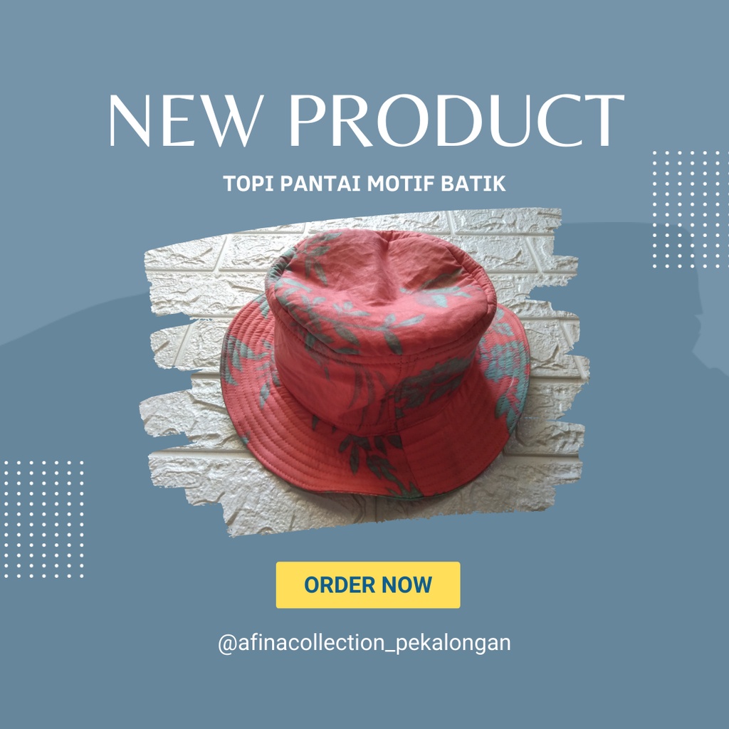 Jual Topi Pantai Motif Batik | Shopee Indonesia