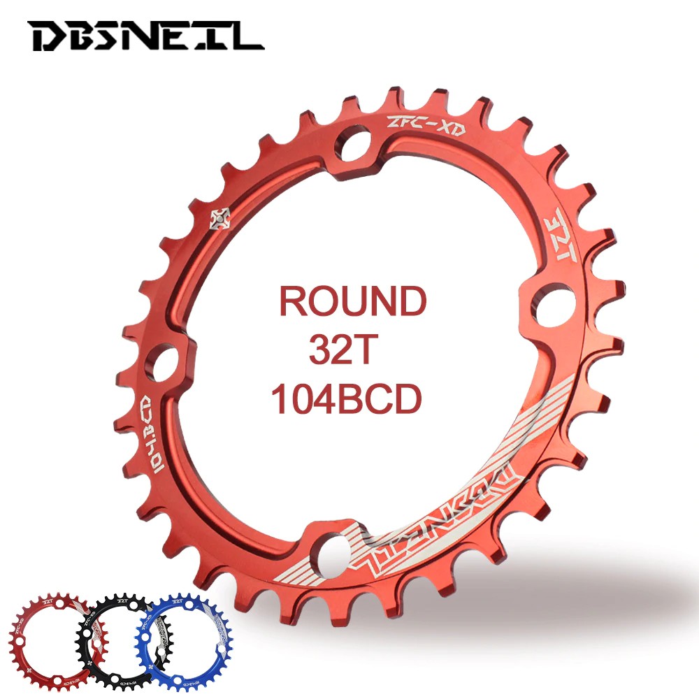 Jual IMPORT DBSNEIL 104BCD 32T Round Blue Black Red Cycle Chainwheel Bicycle 7075-T6 MTB Bike ...