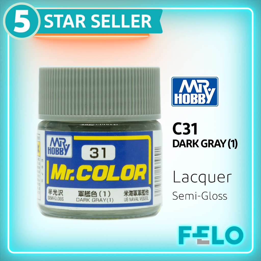 Jual CAT GUNDAM - MOKIT MR COLOR DARK GRAY (1) C 31 / MR HOBBY C31 ...