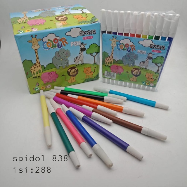 Jual Spidol Exsis 12 Warna | Shopee Indonesia Jual Spidol Exsis 12 Warna | Shopee Indonesia